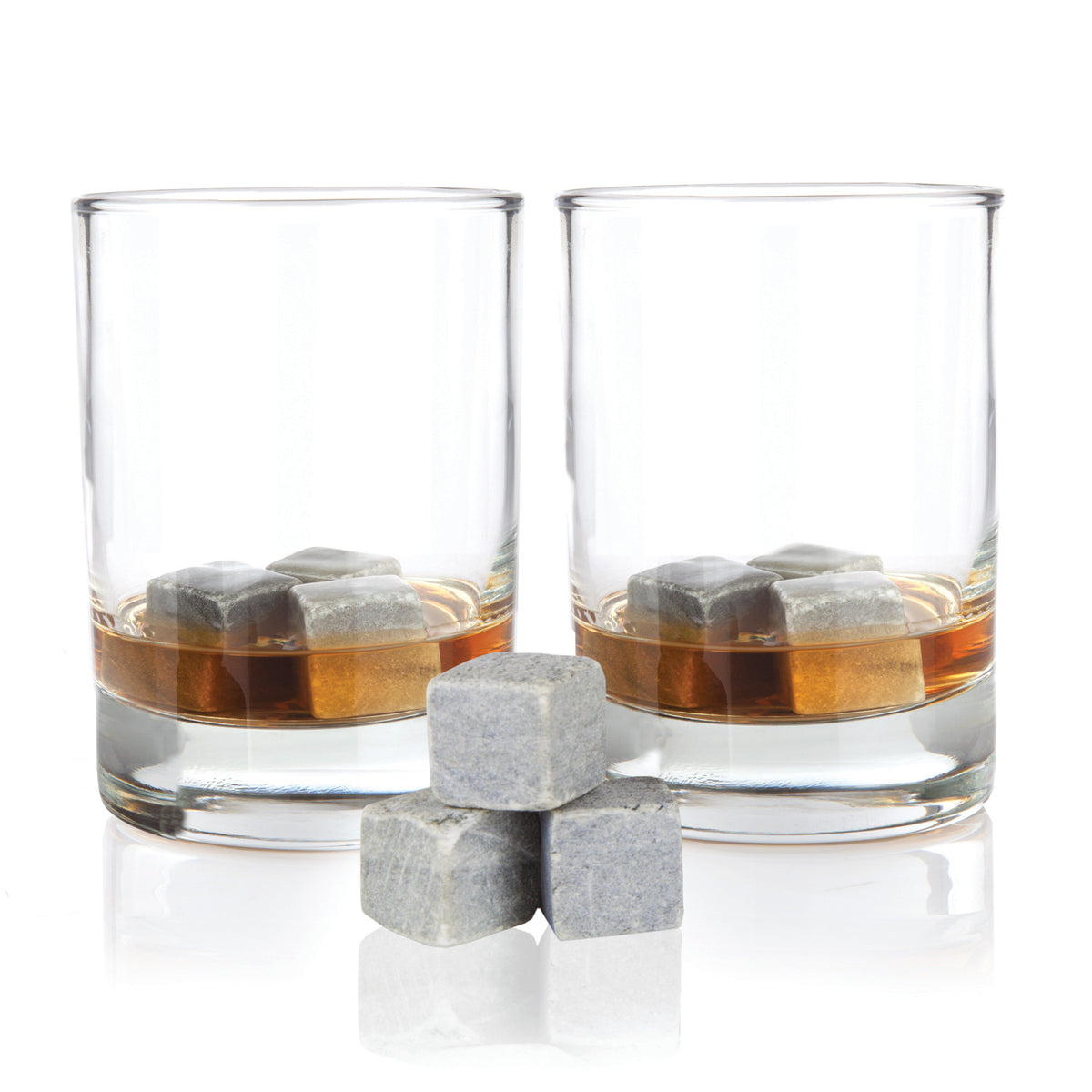 Viski Glacier Rocks Soapstone Cubes, Reusable Whiskey Stones, Ice Cube ...