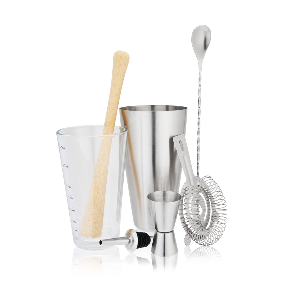 True 7-Piece Barware Set for Mixed Drinks and Cold Brew Cocktails ...