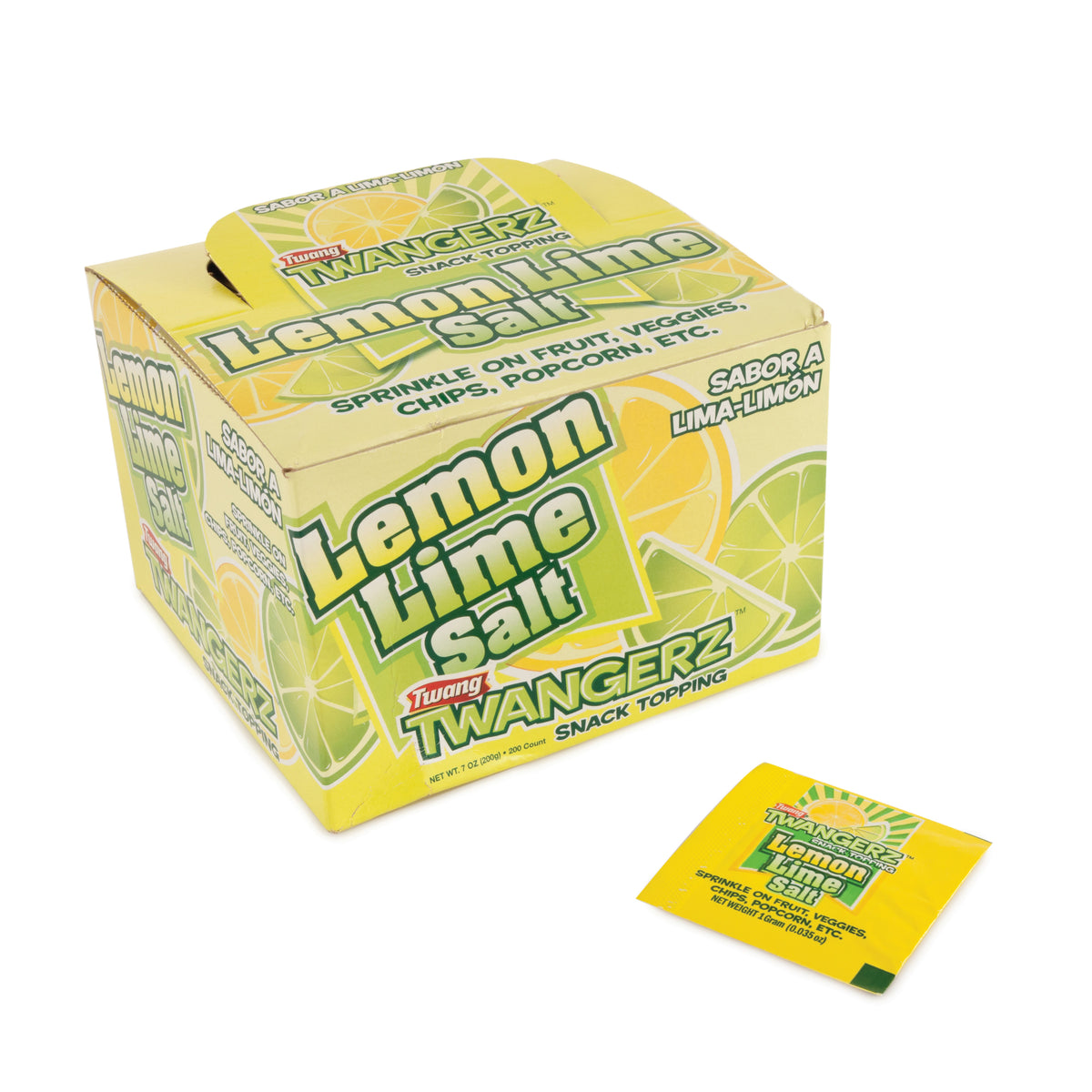 Twang Lemon-Lime Salt Packets, CDU 200ct – True Brands