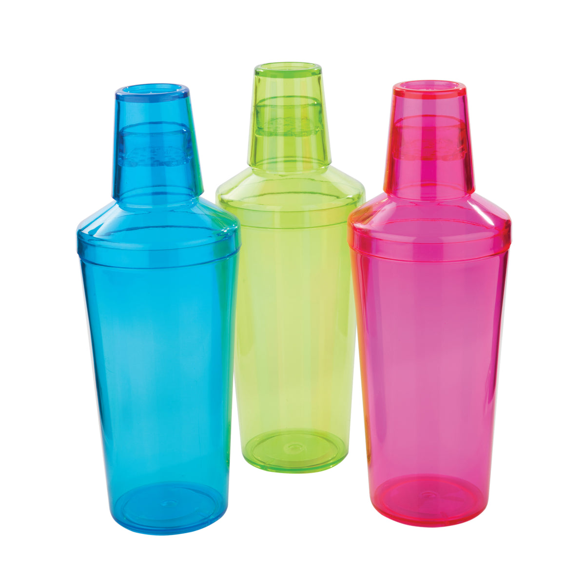True Jolt Neon Plastic Cocktail Shaker for Cold Brew Cocktails ...