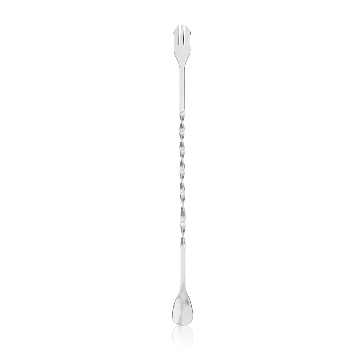 True Trident Cocktail Spoon – Spiral Cocktail Mixing Spoon with Built ...