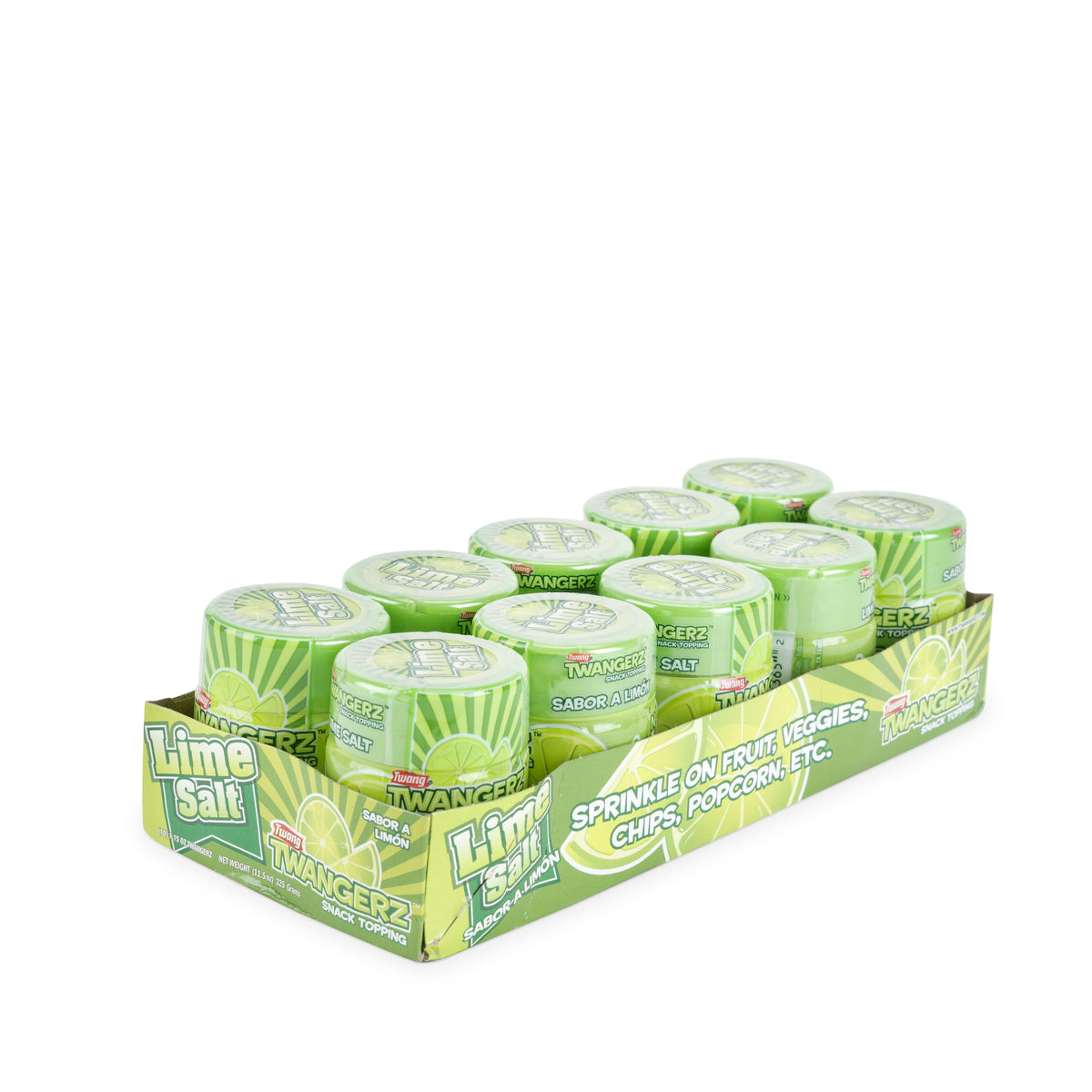 Twang Lime Salt Shakers, CDU 10ct – True Brands