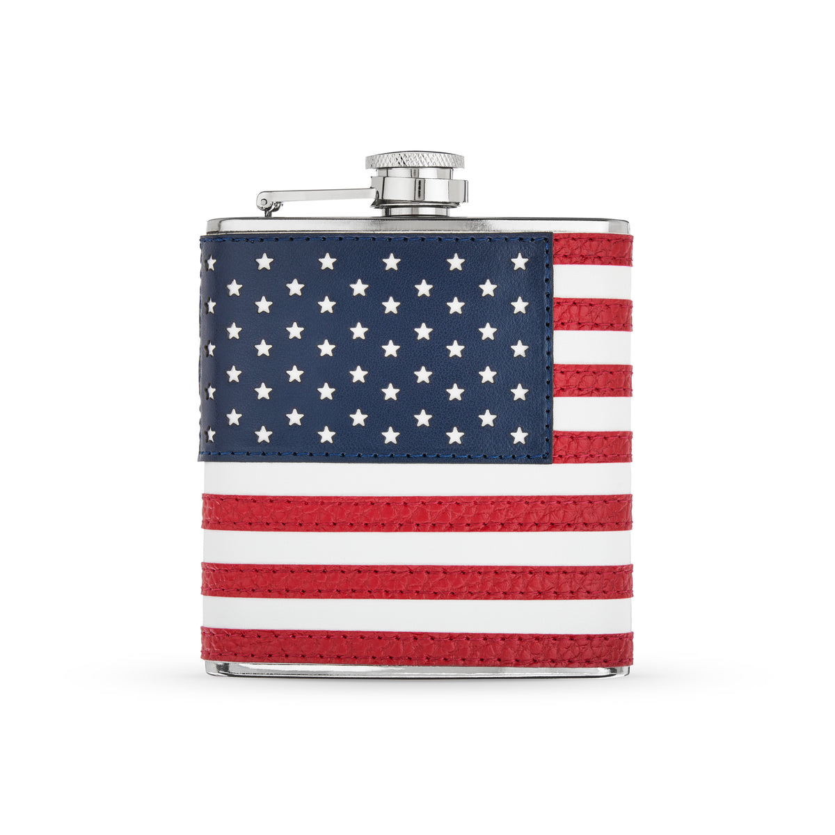 Foster & Rye American Flask Flag Design, Whiskey Flask for Men ...