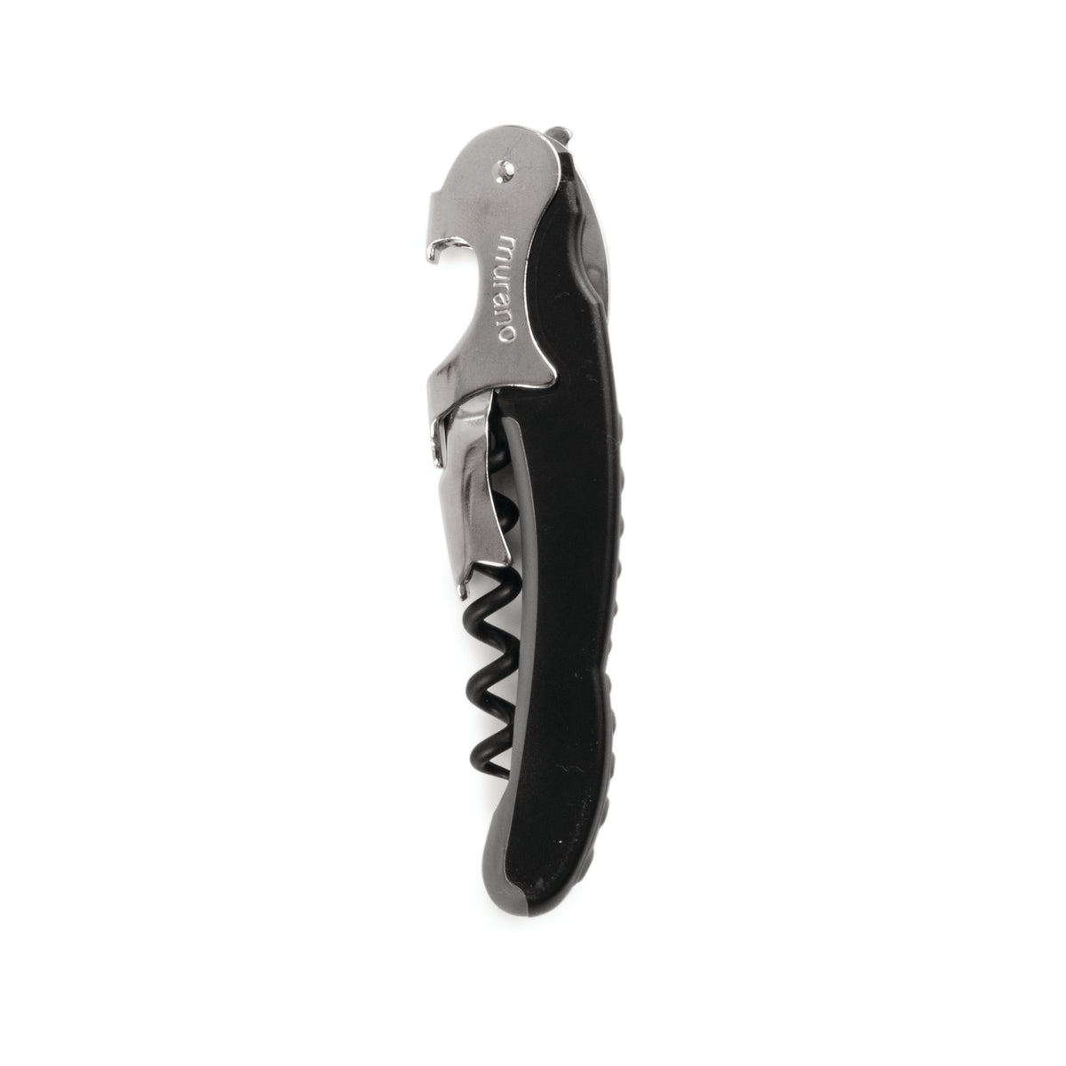 Murano Double-Hinged Corkscrew in Black, Bulk – True Brands
