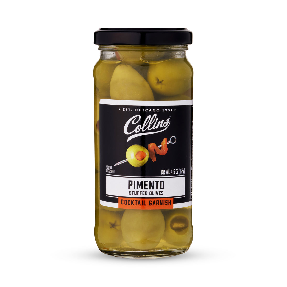 Collins Pimento Stuffed Olives - Gourmet Cocktail Olives - Spanish ...