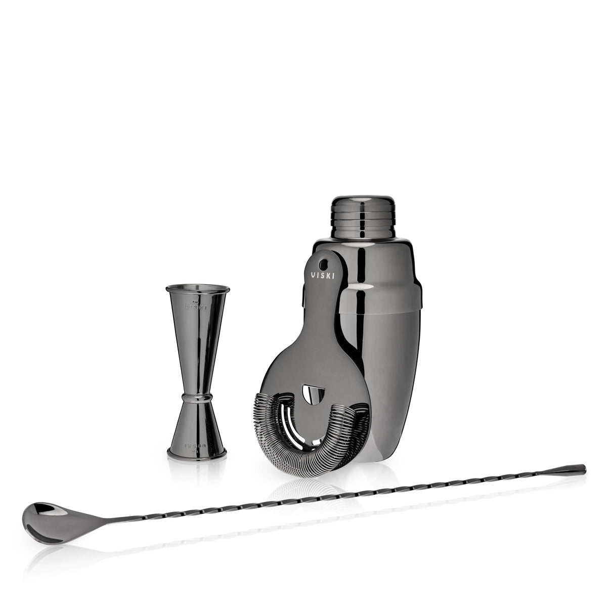 Viski Gunmetal Bartender Kit, Drink Mixers for Cocktails Gift ...