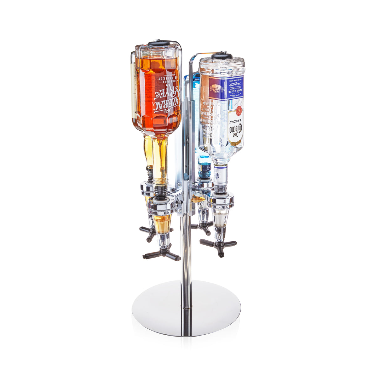 True 4-Bottle Liquor Tap Dispenser, Durable Bottle Holder for Vodka ...