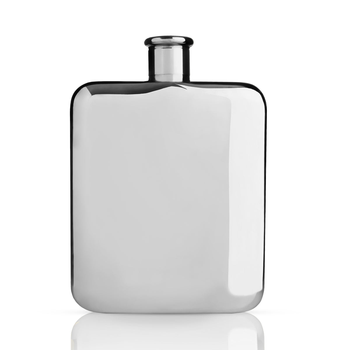 Viski Stainless Steel Pocket Hip Flask for Men and Women, Mirror Silver ...